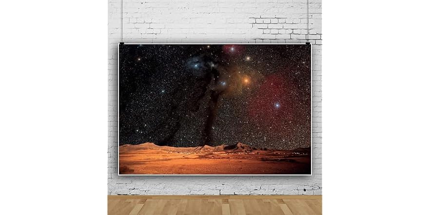 Desert Starry Night Scene Backdrop