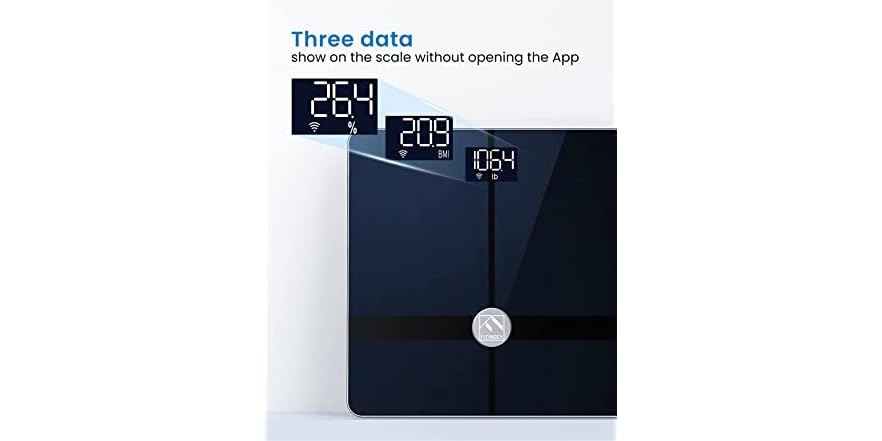 FITINDEX FITINDEX Wi-Fi Scale for Body Weight,