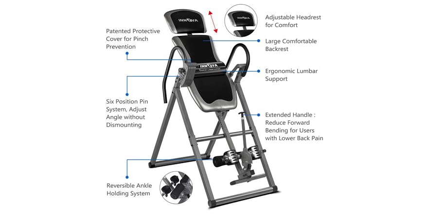 Innova Health and Fitness ITX9688 Inversion Table (Open Box)