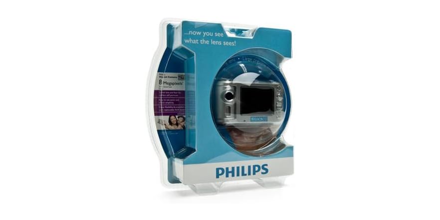 Philips 8MP Swivel Digital Camera – Silver