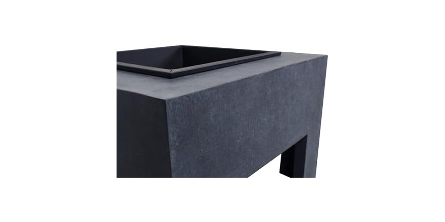 Astella Monolith Square Wood Burning Fire Pit