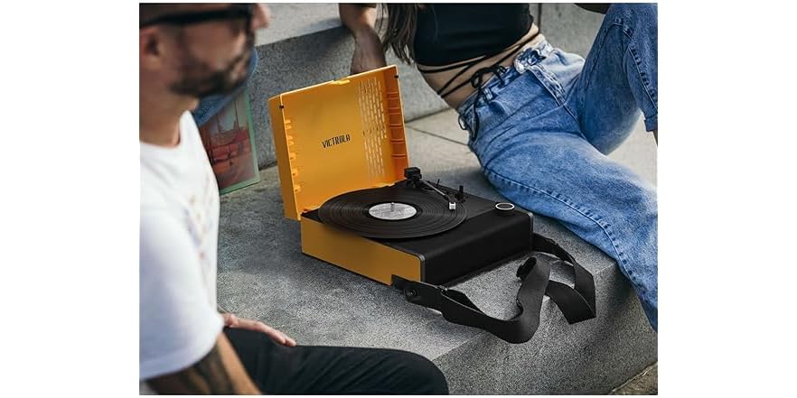 (NEW) Victrola Revolution GO 3-Speed Bluetooth Record Player