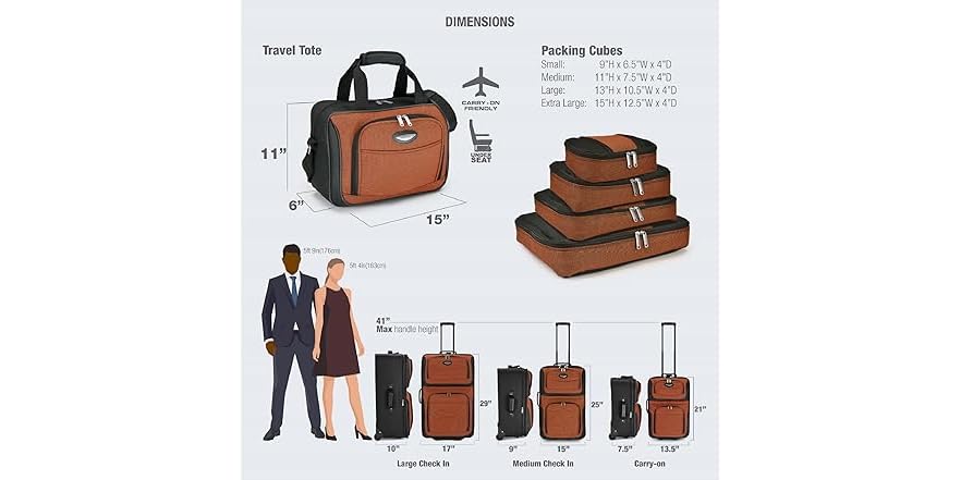 Travel Select Amsterdam Expandable Rolling Upright Luggage 2-Piece Set