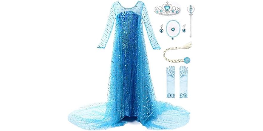 Girls Princess Fancy Dress Costume
