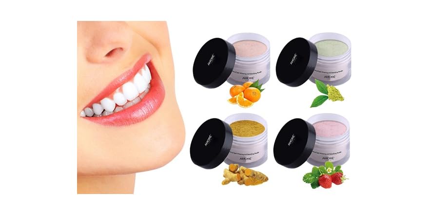 Oral Fit Teeth Whitening Powder, 4-Pack