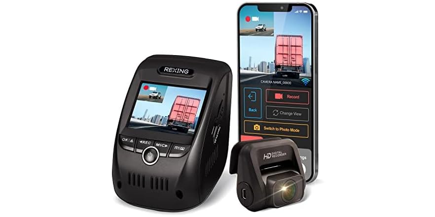 Rexing V1P Pro Dual 1080p Dash Cam