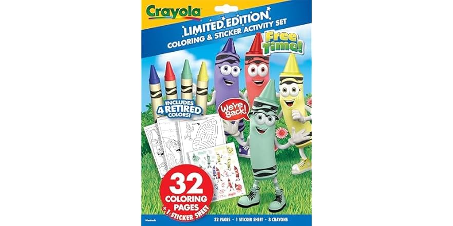 Crayola Retired Colors Coloring & Activity Set