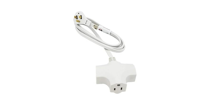 Flat Angle Plug Extension Cord (3-Pack)