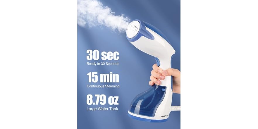 BEAUTURAL Portable Steamer (Open Box)