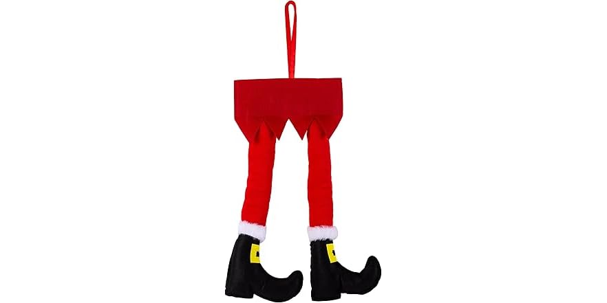 Zone Tech Santa Legs Christmas Auto Decoration