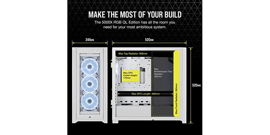 Corsair iCUE 5000X RGB Mid-Tower Case
