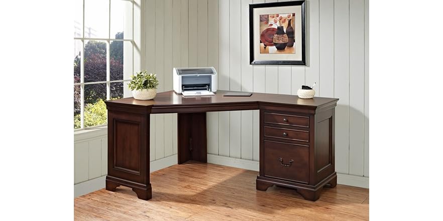Corner Desk with Three Drawers