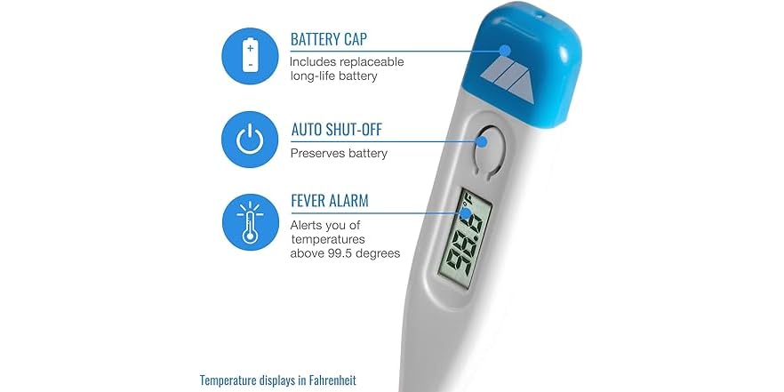 MABIS Digital Thermometer for Adults