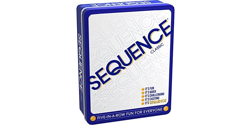 Sequence in a Tin - Five-in-a-Row Fun for Everyone by Jax, White