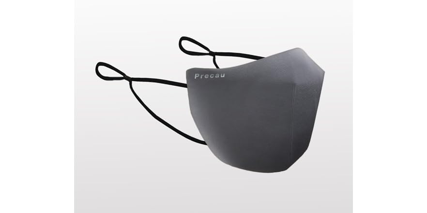 Dark Grey Reusable Face Mask, 5-Pack