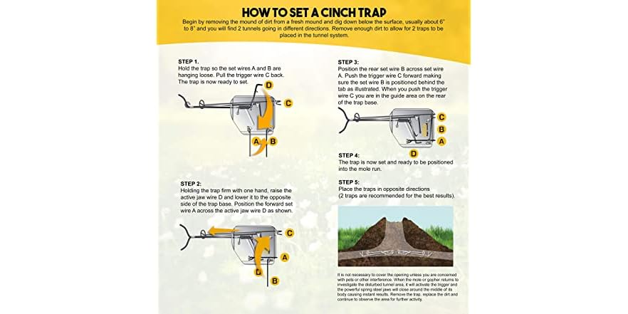 Cinch Traps-Medium Gopher Trap Kit