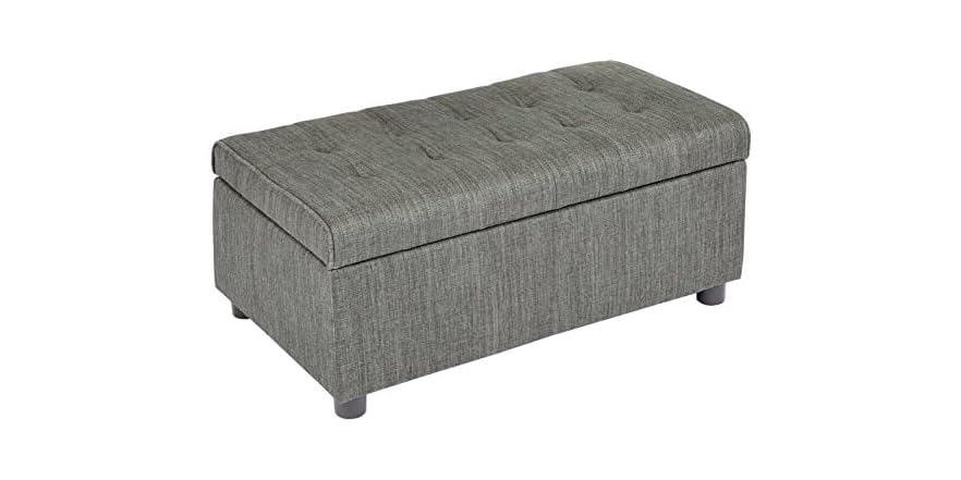 FIRST HILL FHW Arlos Rectangular Fabric Ottoman