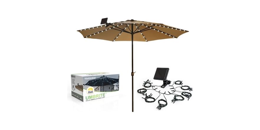 Solar Outdoor Umbrella String Lights