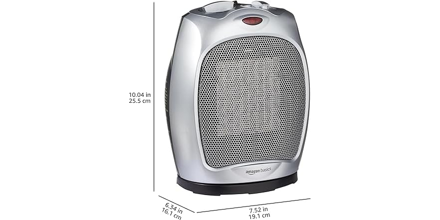Amazon Basics 1500W Oscillating Heater