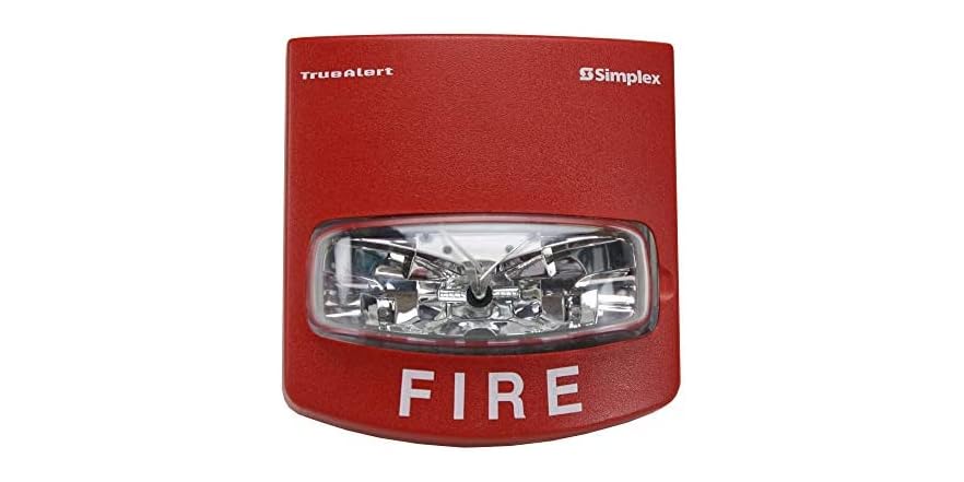 TrueAlert WallMount Strobe, 24-Vdc, Red