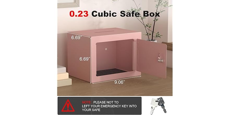 Mini Safe Box with Key