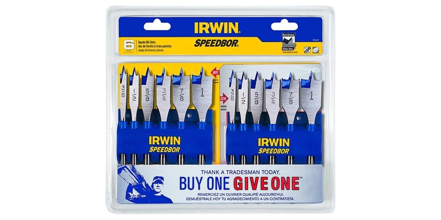 Irwin Speedbor 6-Piece Bit Set (Buy One, Give One)