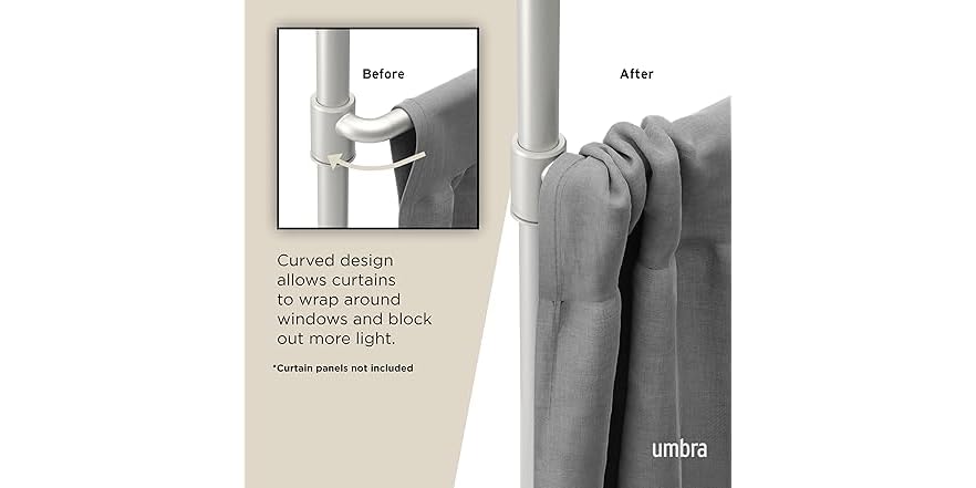 Umbra Expandable Curtain Rod & Divider