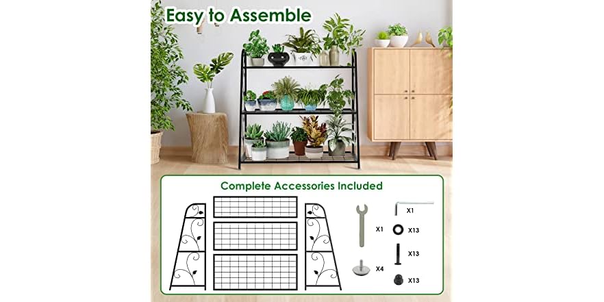 TLGREEN 3 Tier Plant Shelf