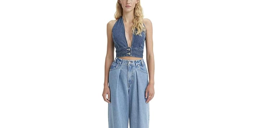 Levi's Women's Daisy Denim Halter (XL)