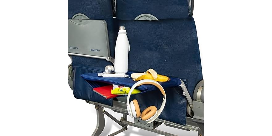 Airplane Tray Organizer 4 Storage Pockets