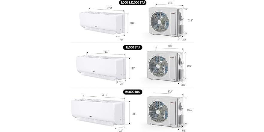 TOSOT 9,000 BTU Cosmo Mini-Split ACs