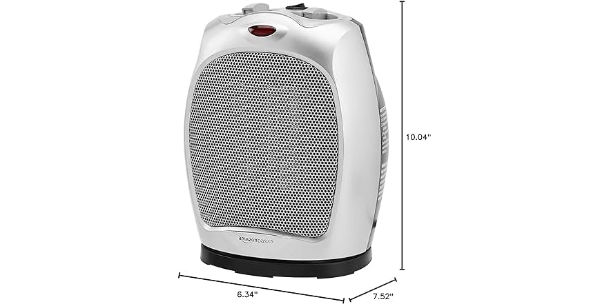 Amazon Basics 1500W Oscillating Heater