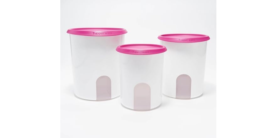 Tupperware 3-Piece One-Touch Canisters