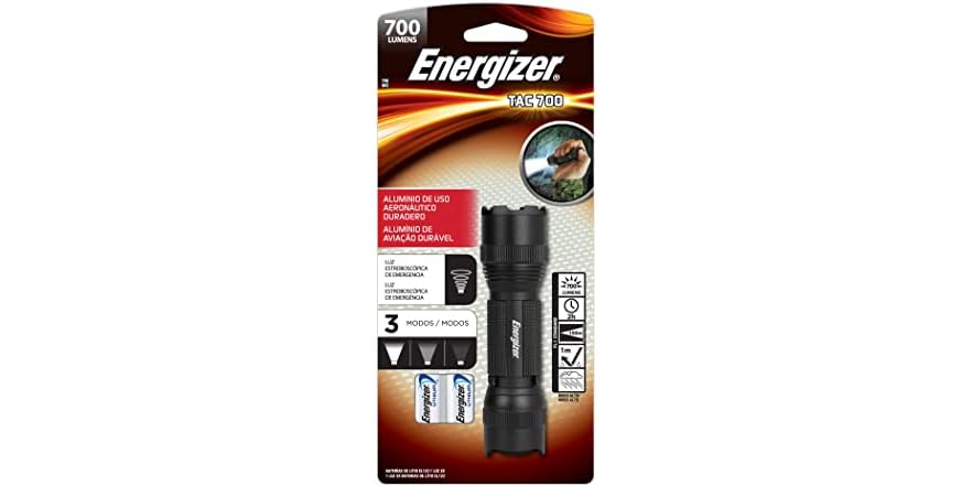 Energizer LED Tactical Flashlight, 700 High Lumens