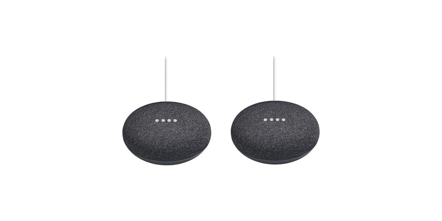 Google Home Mini - Two Pack (Charcoal)