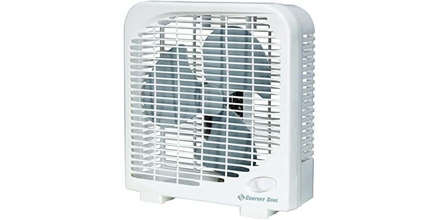 Comfort Zone 9 Inch Portable Box Fan