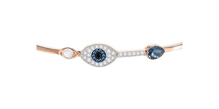 Swarovski Duo Evil Eye Bangle (Open Box)
