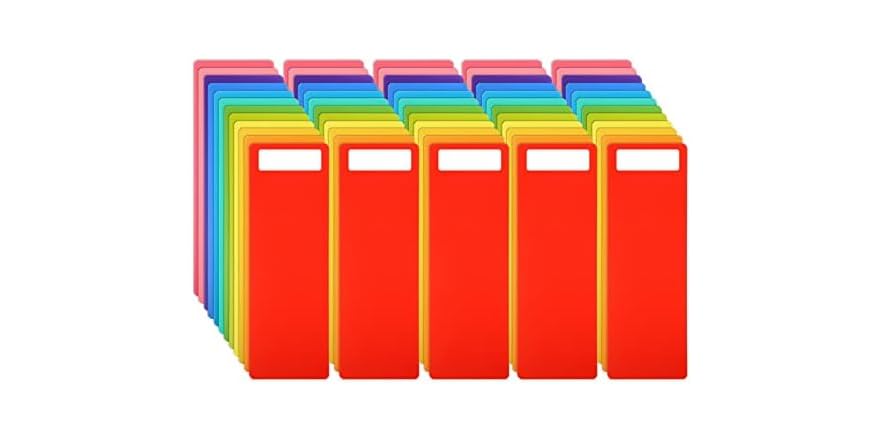 60 Pcs Library Book Dividers