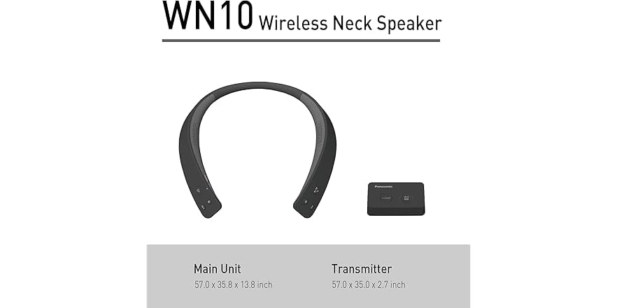 (NEW) Panasonic WN10 Wireless Wearable Neck Speaker (Open Box)