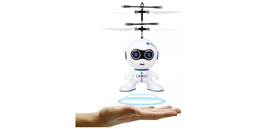 Hand Operated Flying Robot Helicopter Toy