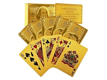 Set of 2 - 24k Gold Playing Cards