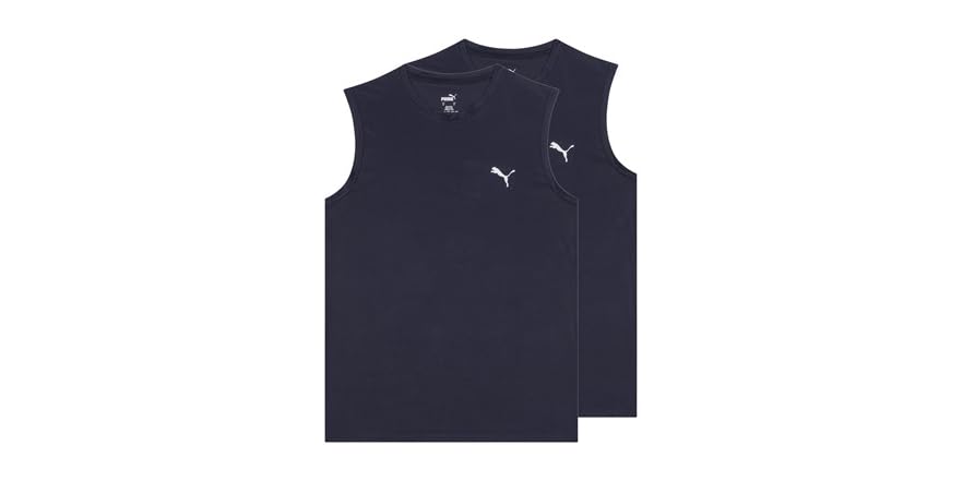 PUMA Men's 2 Pack Mesh Muscle Tee