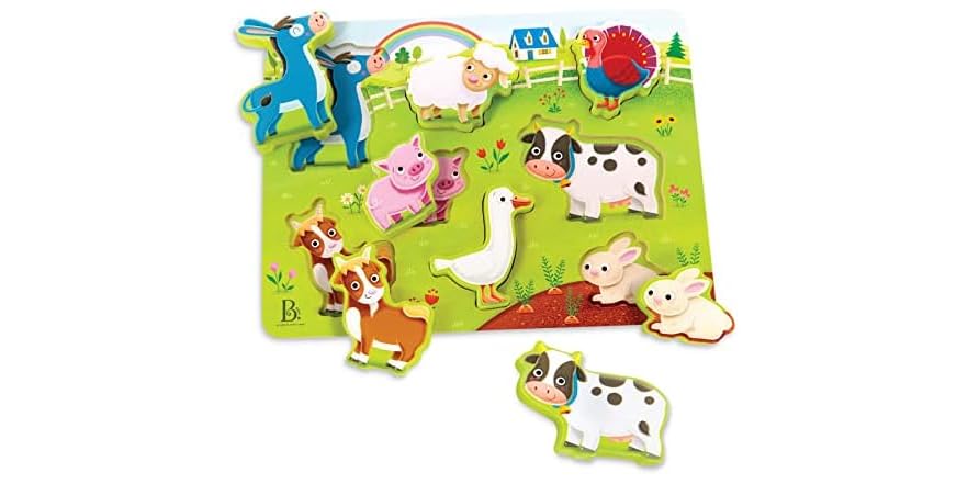 Farm Animals - Wooden Chunky Puzzle