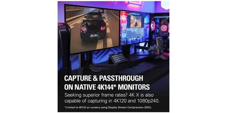 (NEW) Elgato 4K X 4K144 HDR10 External Capture Card