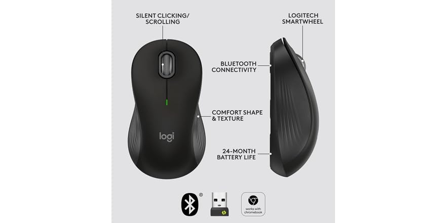 Logitech Signature M550 L Full-Size Wireless Mouse