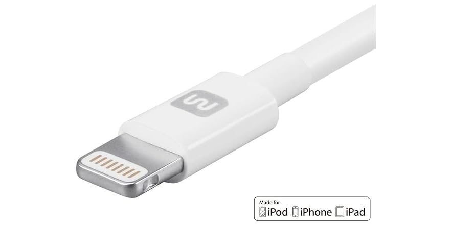 Monoprice Lightning to USB Type-A Charging Cable, 3 Feet