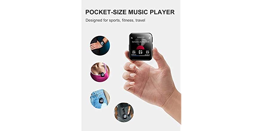 TIMMKOO 16 or 32GB Bluetooth MP3 Player