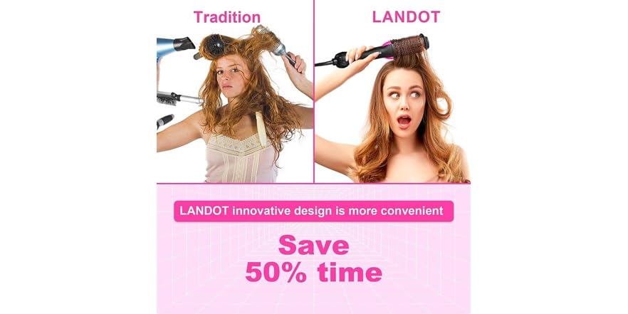 LANDOT 4 in 1 Hair Dryer Styler