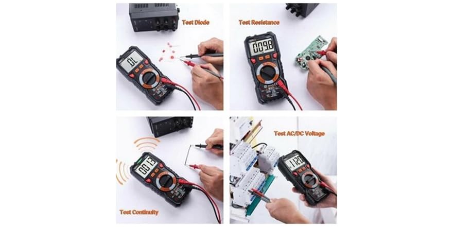 Digital Multimeter, LED Intelligent Indicator Jack