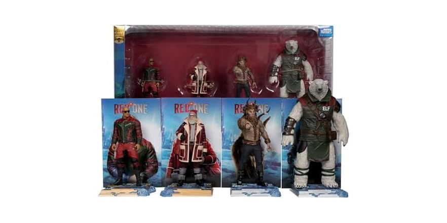 Red One 6in Posed Figure 4pk